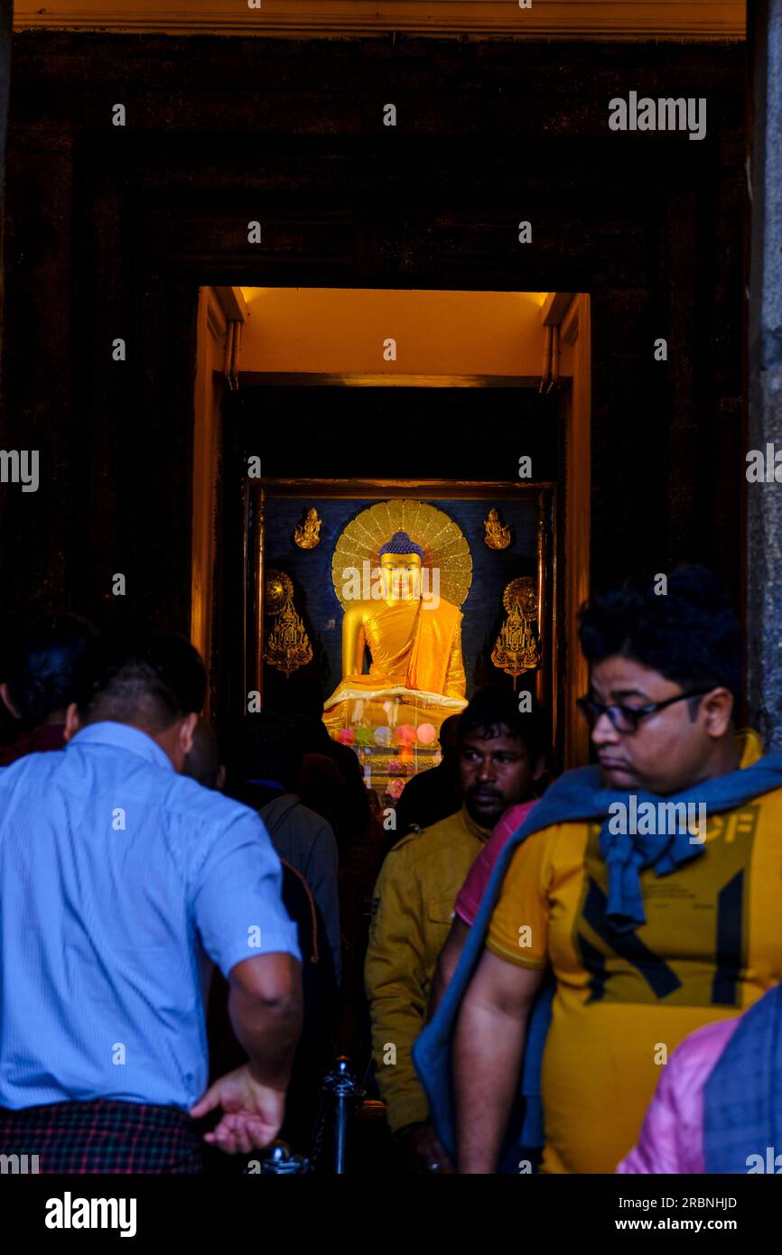 India, Bihar, Bodhgaya, Unesco World Heriatge, the Mahabodhi Temple ...