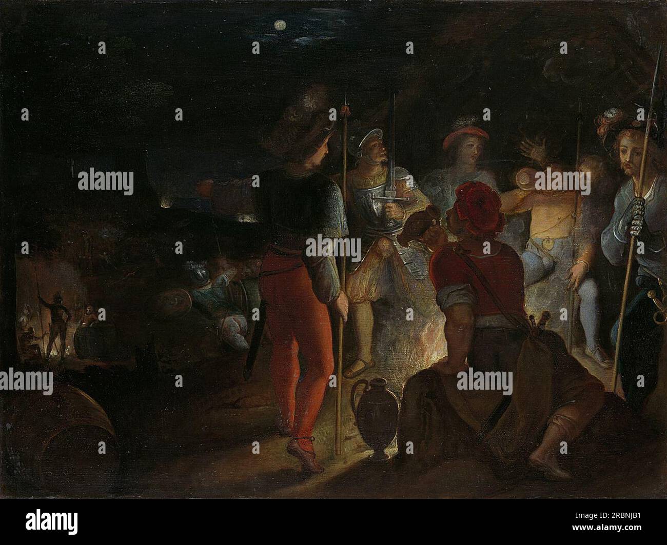 The Batavian Siege of the Roman Army Camp 1613 by Otto van Veen Stock ...