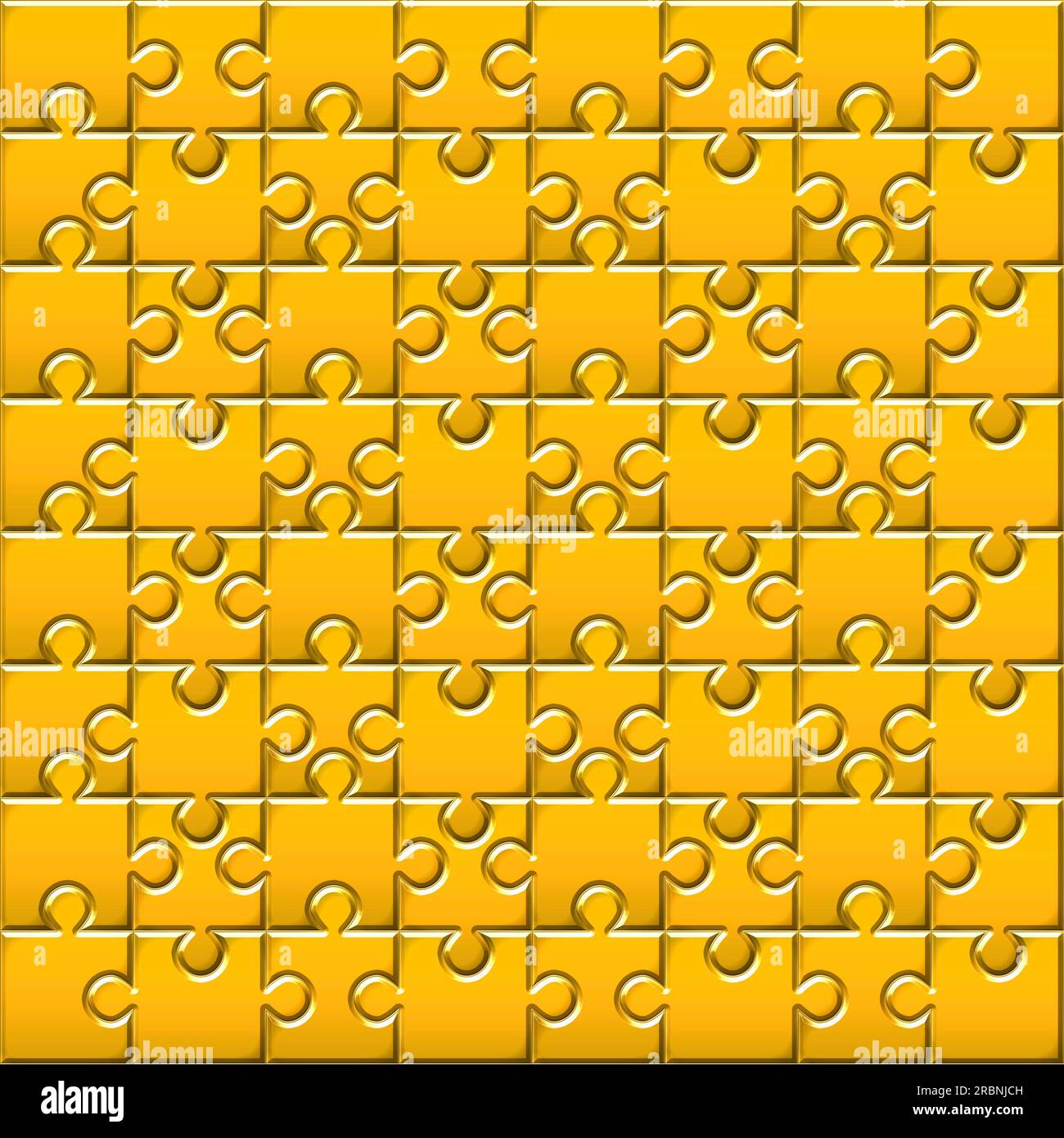 Gold puzzle for background stock illustration Stock Photo - Alamy