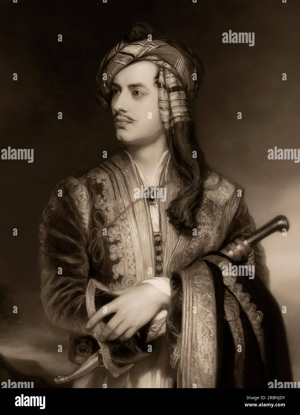 Lord byron portrait painting hi-res stock photography and images - Alamy