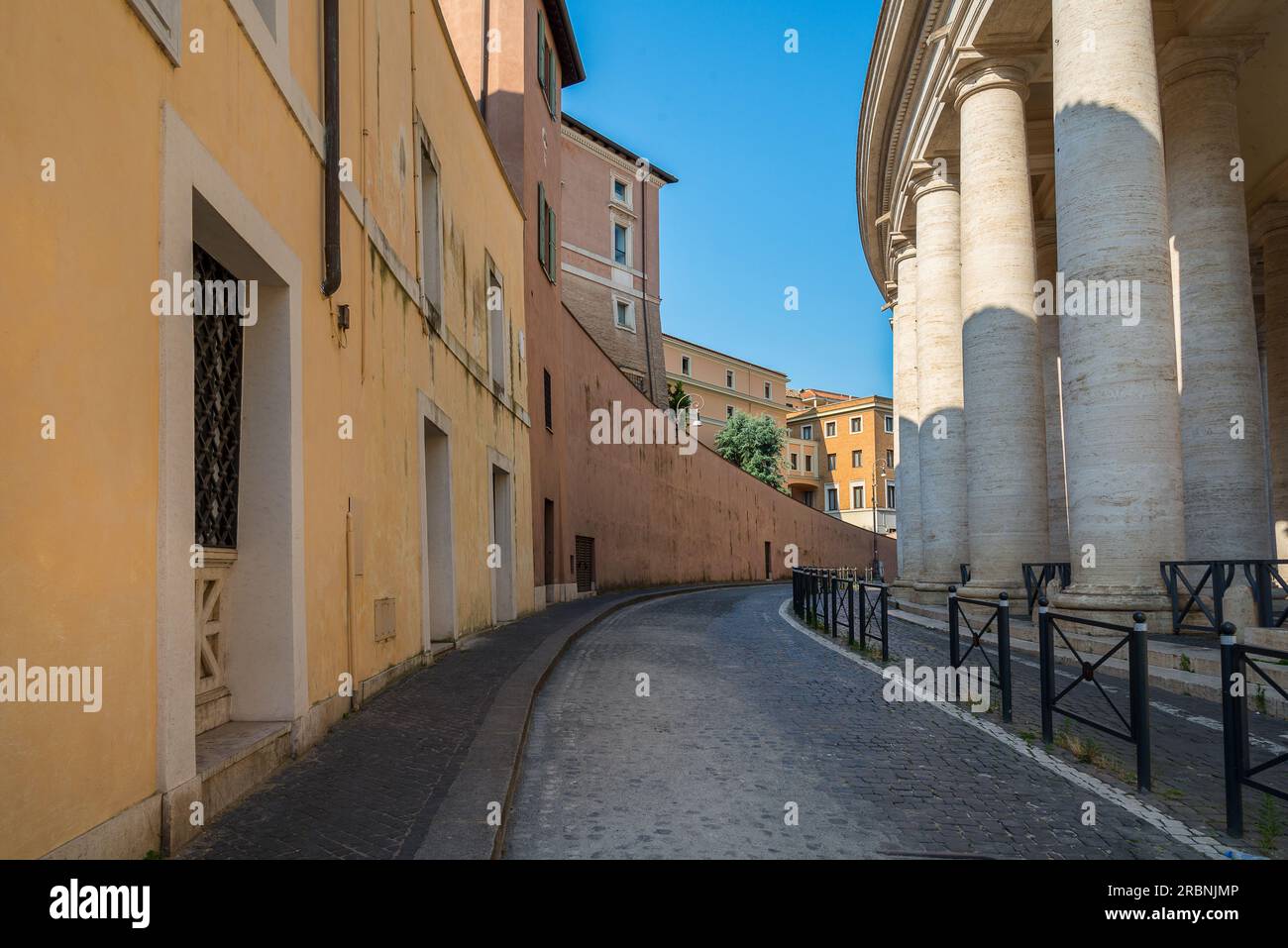 Border street between Rome and Vatican Stock Photo - Alamy
