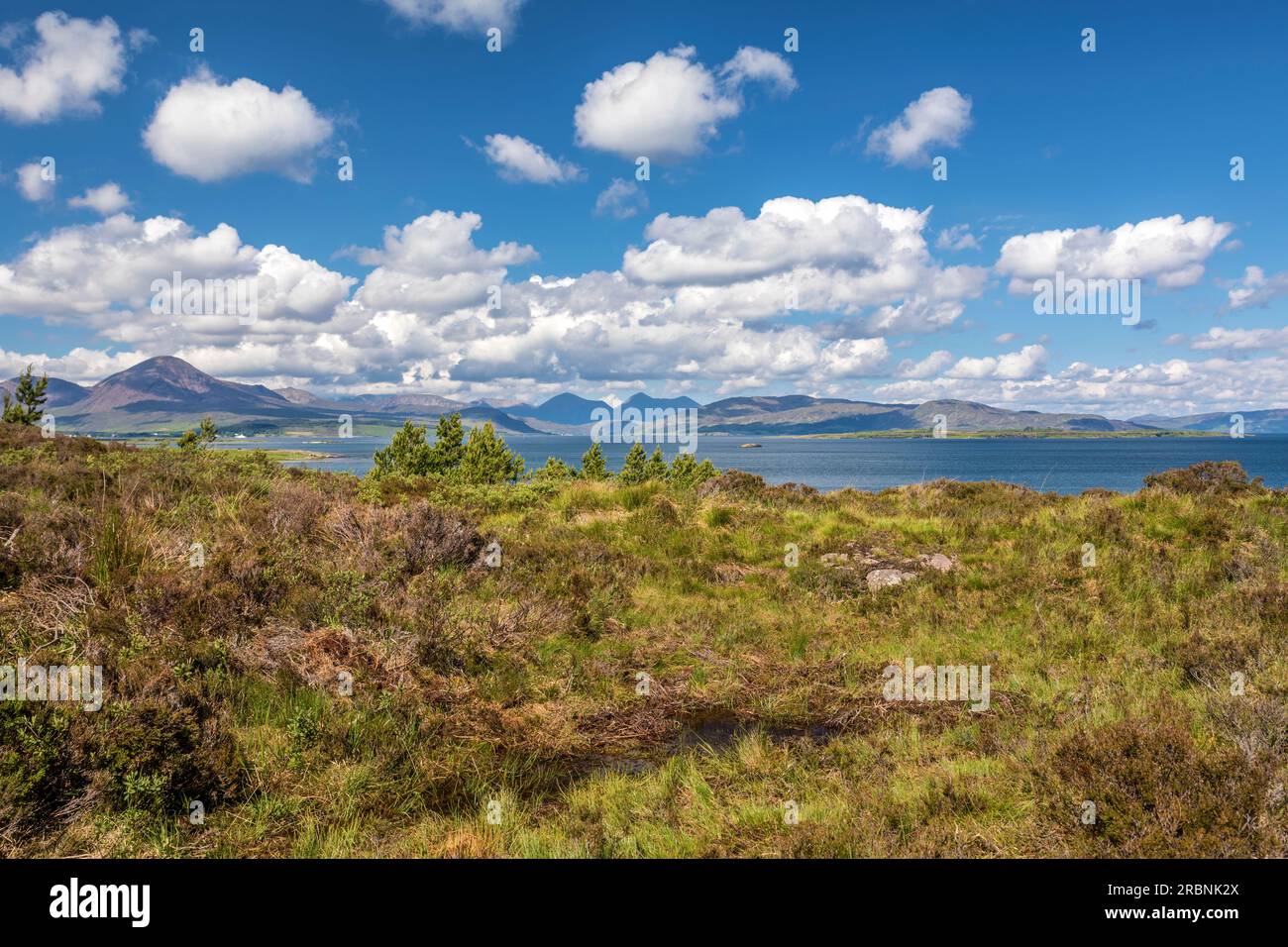 Coastal landscape at Kyleakin, Isle of Skye, Highlands, Scotland, UK ...