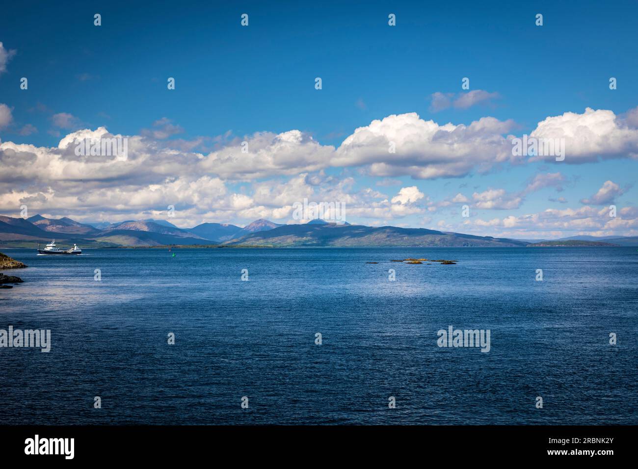 Coastal landscape at Kyleakin, Isle of Skye, Highlands, Scotland, UK ...
