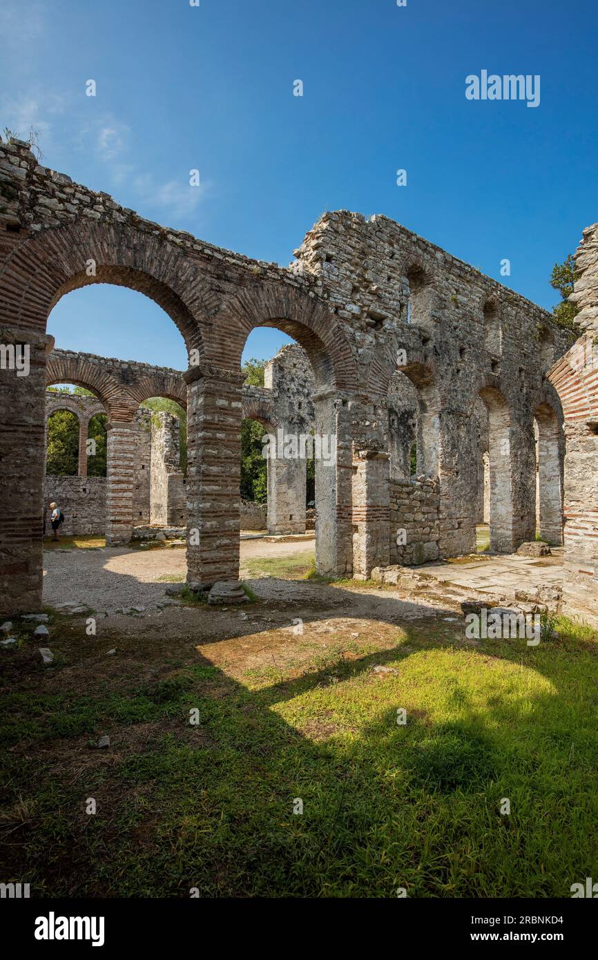 The Great Basilica, early 6th century AD, Butrint Archaeological Park ...