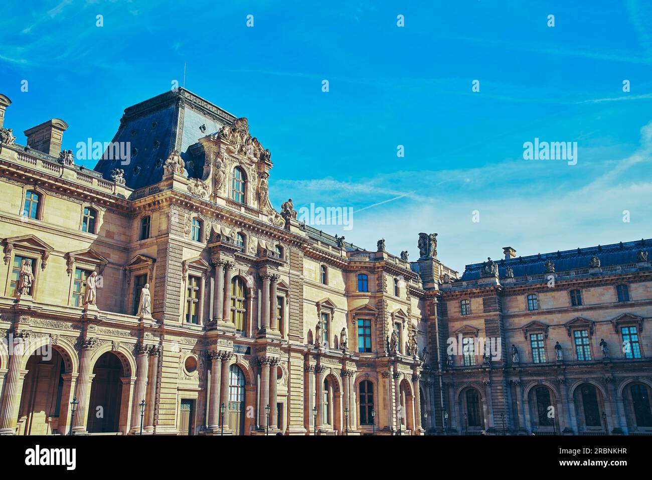 Louvre paris wall detail hi-res stock photography and images - Alamy