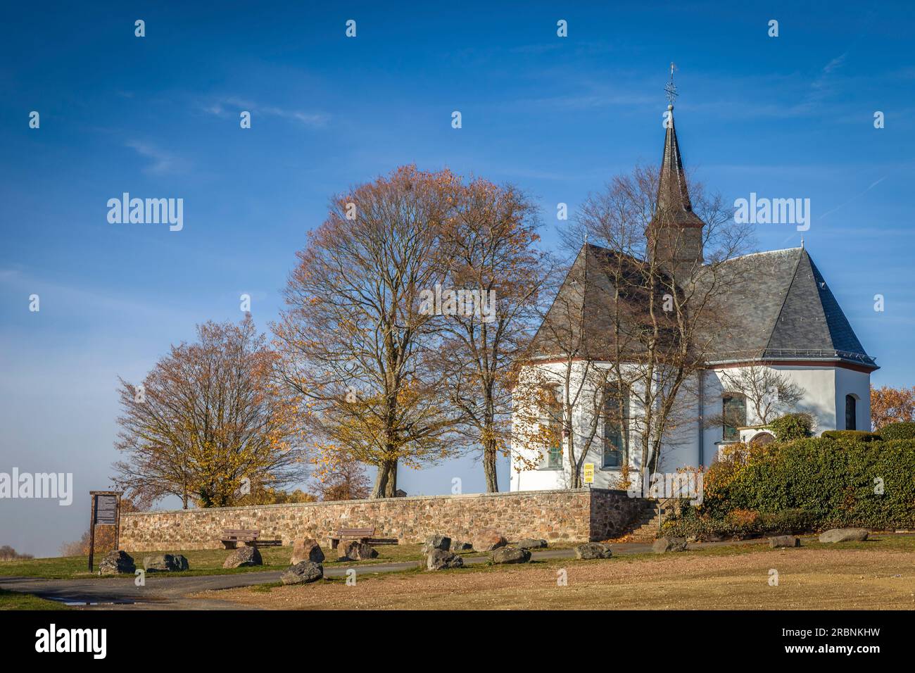 Kreuzkapelle above Bad Camberg, Hesse, Germany Stock Photo - Alamy