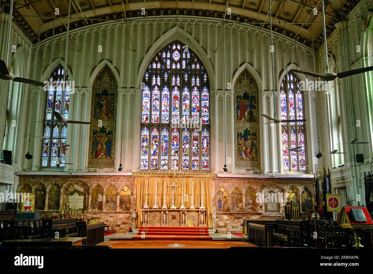 India, West Bengal, Kolkata, Calcutta, St Paul cathedral Stock Photo ...