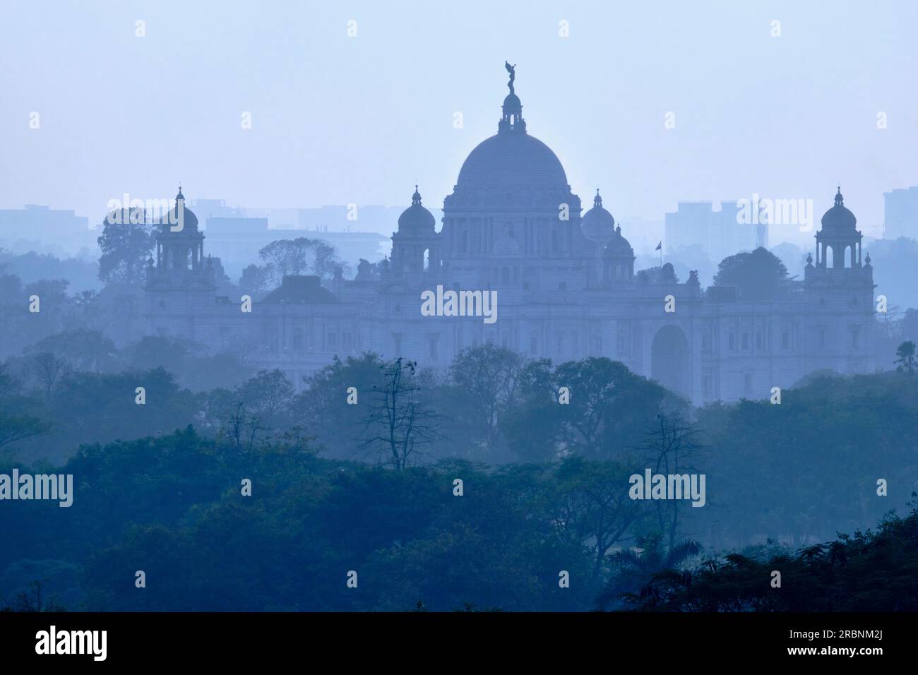 India, West Bengal, Kolkata, Calcutta, Chowringhee, Victoria Memorial ...