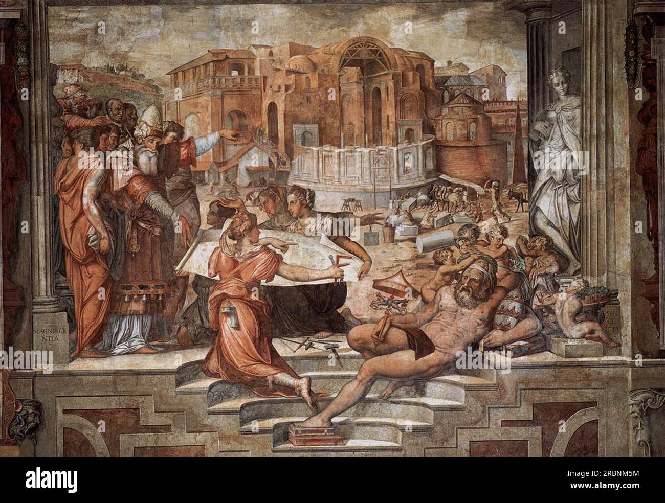 Paul III Farnese Directing the Continuance of St Peter's 1546 by ...