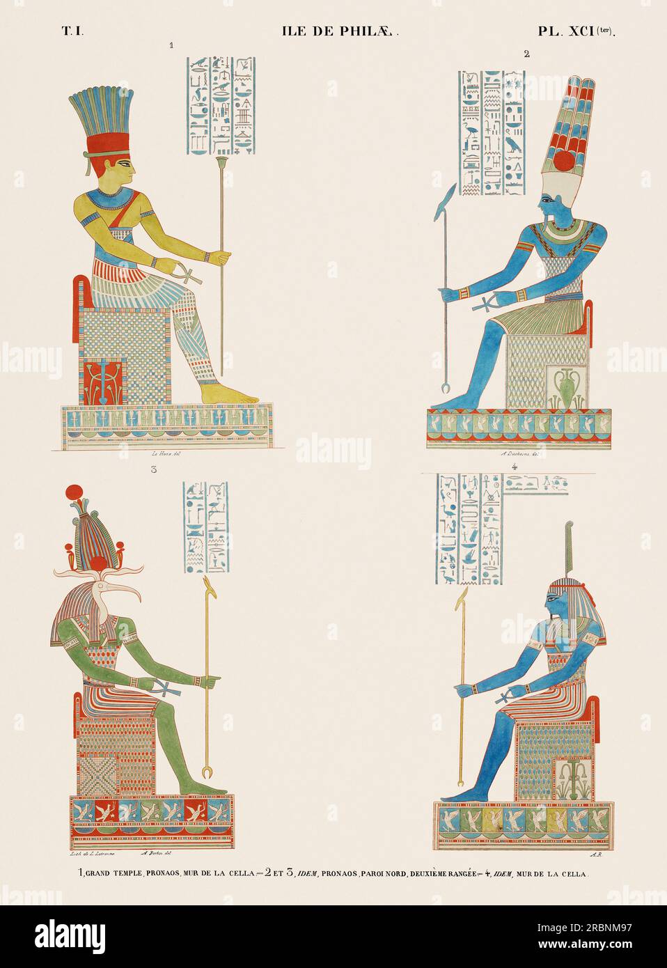 Grand temple, pronaos, wall of the cella Stock Photo - Alamy