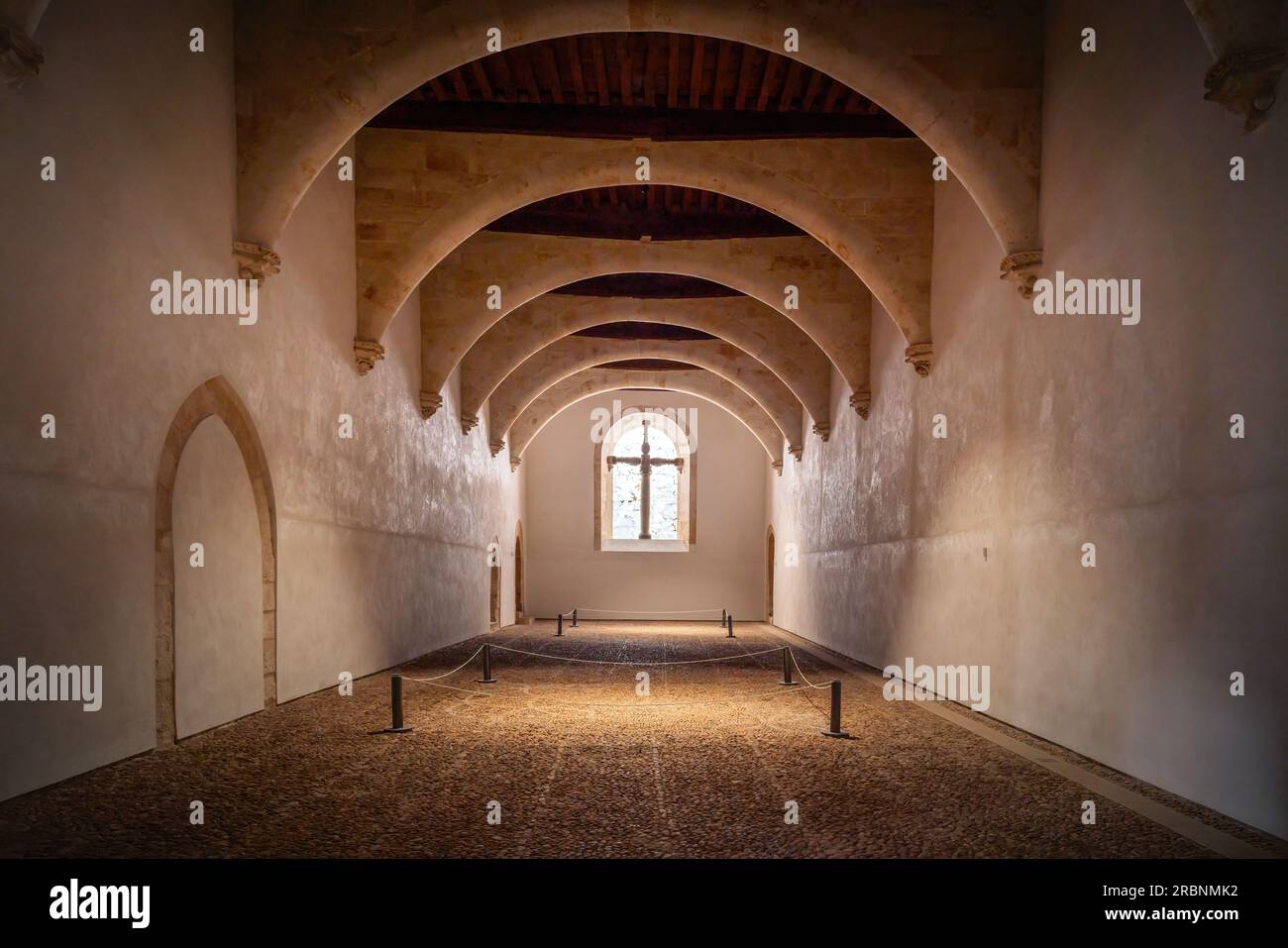 Profundis Hall at San Esteban Convent Interior - Salamanca, Spain Stock ...