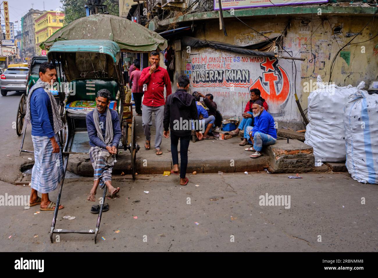 India, West Bengal, Kolkata, Calcutta, street life Stock Photo - Alamy