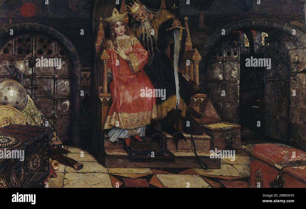 Kashchei the Immortal 1917 by Viktor Vasnetsov Stock Photo - Alamy