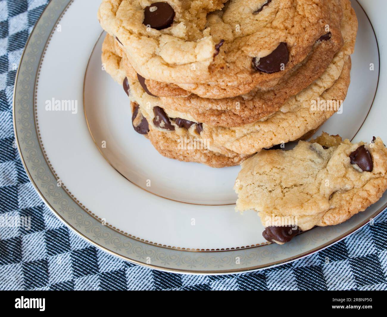 Chocolate Chip Cookies Stock Photo - Alamy