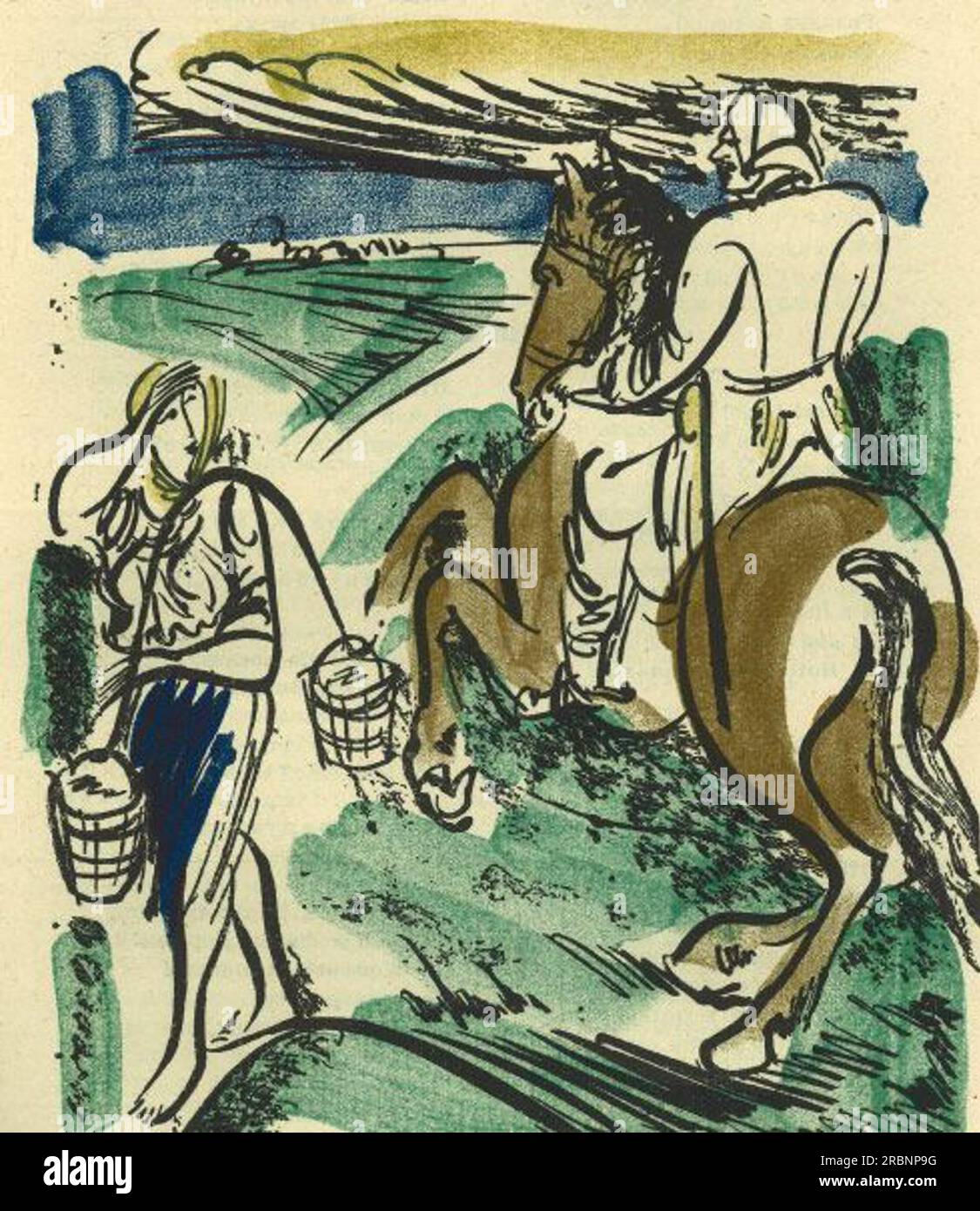 Illustration to the 'Kobzar' by Taras Shevchenko 1933 by Vasyl Sedlyar ...