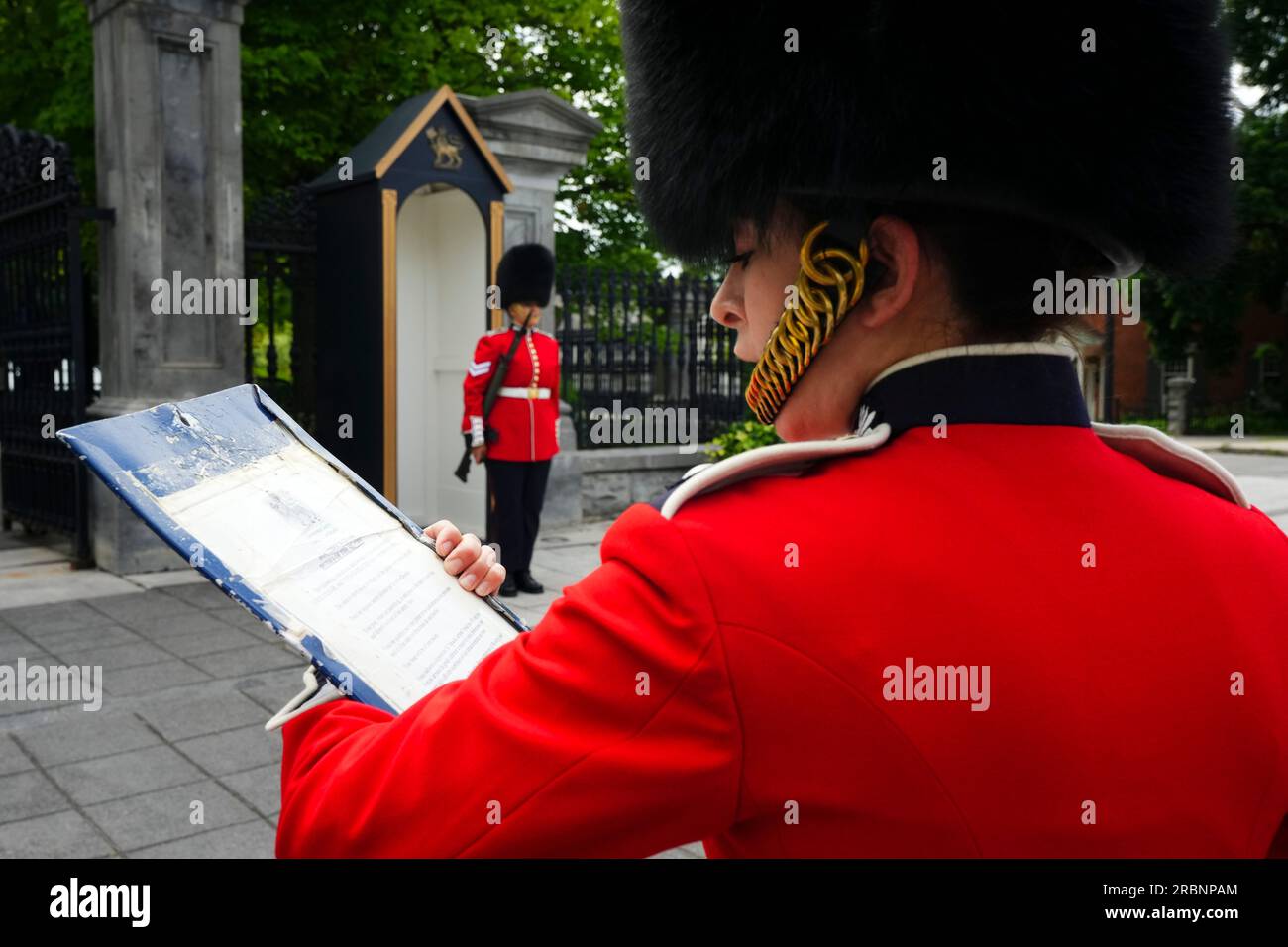 Cpl. Bitton calls duties as the Ceremonial Guards from the Canadian Grenadier Guards (CGG ...