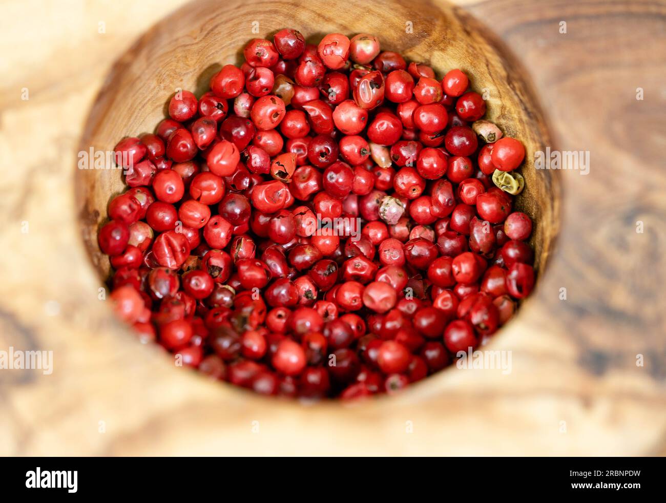 Red Pepper from the brazilian Schinus Terebinthifolia Tree on olive ...