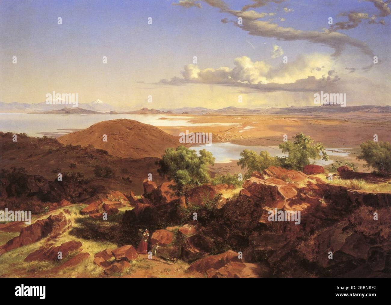 Valle de México desde el cerro de Santa Isabel 1882 by Jose Maria ...