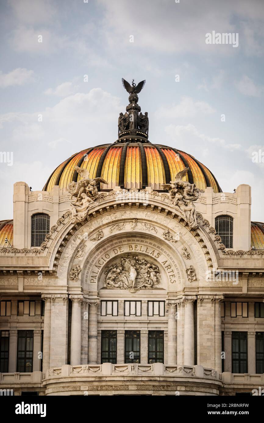 Dome of the Palacio de Bellas Artes, Mexico City, Mexico, North America ...