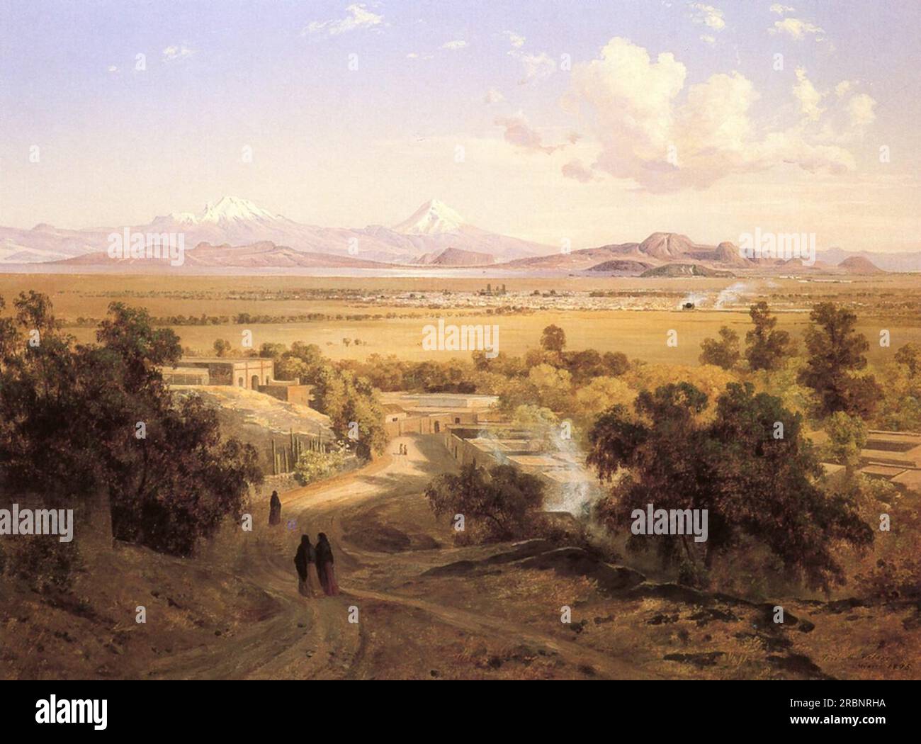 Valle de México desde el cerro de Tepeyac 1895 by Jose Maria Velasco ...