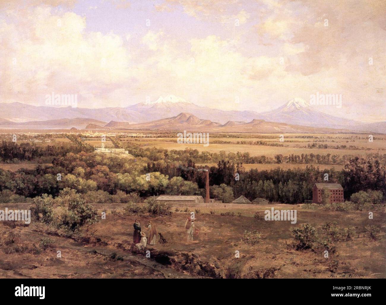 Valle de México desde el Molino del Rey 1895 by Jose Maria Velasco ...
