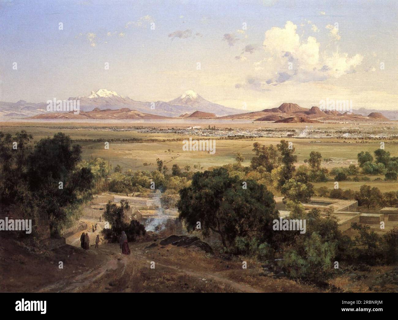 Valle de México desde el cerro de Tepeyac 1894 by Jose Maria Velasco ...
