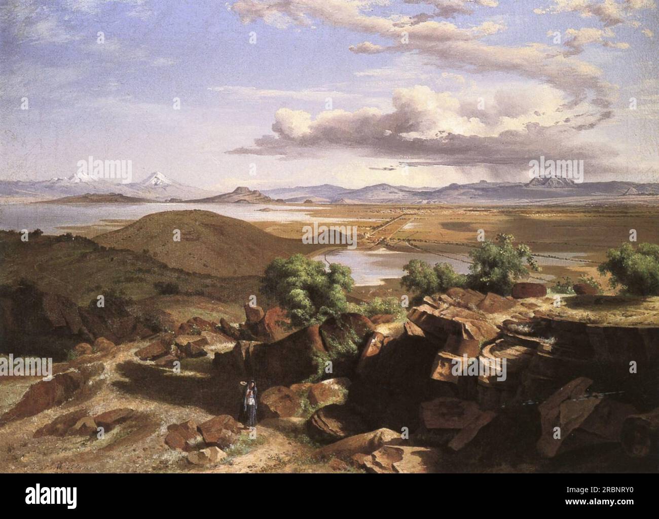 Valle de México desde el cerro de Santa Isabel 1892 by Jose Maria ...