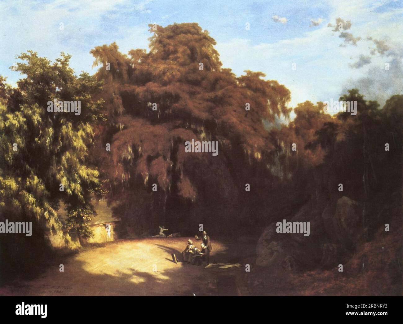 Uno de los grandes Ahuehuetes by Jose Maria Velasco Stock Photo - Alamy