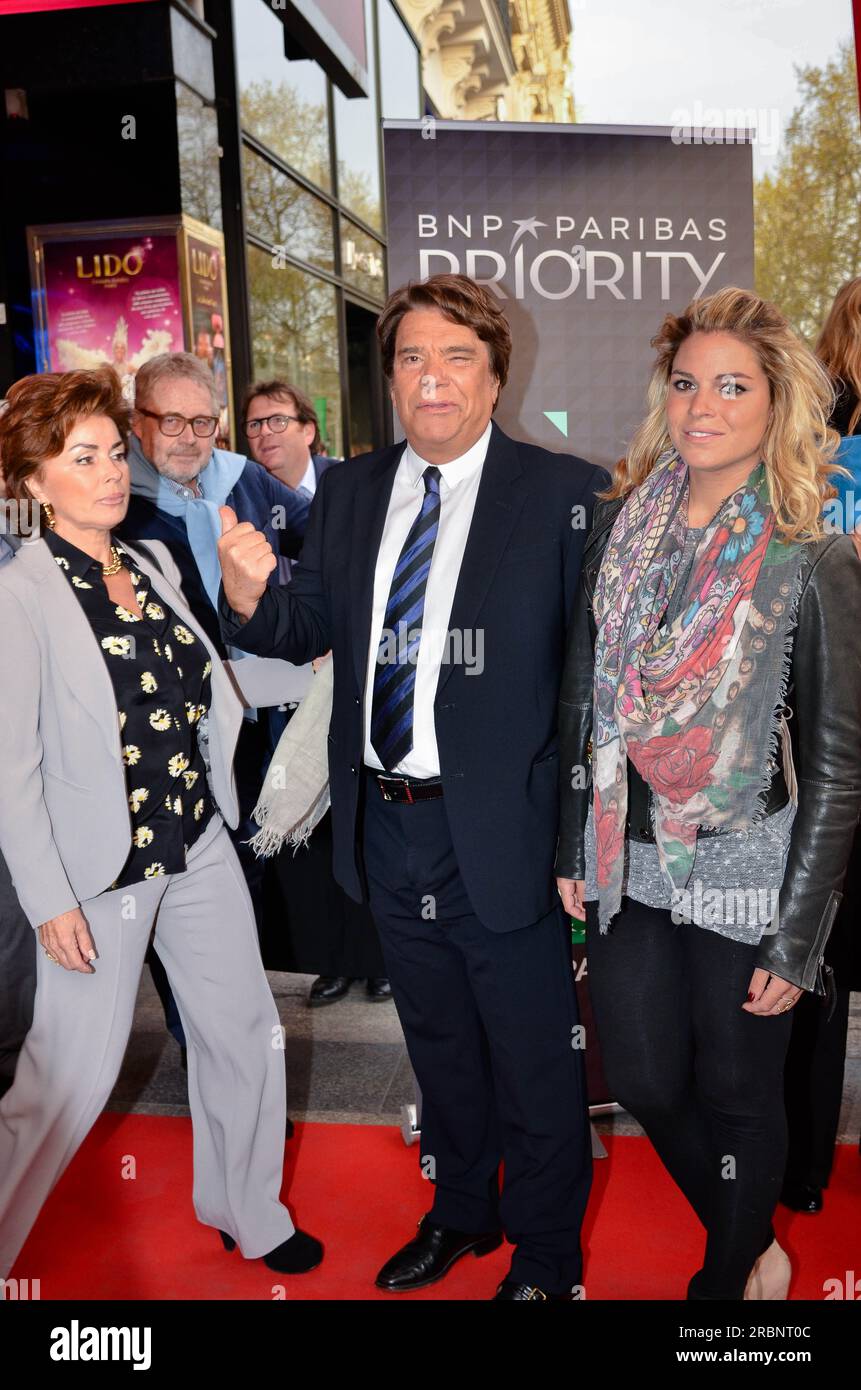 Bernard tapie avec sa femme dominique et sa fille sophie hi-res stock ...