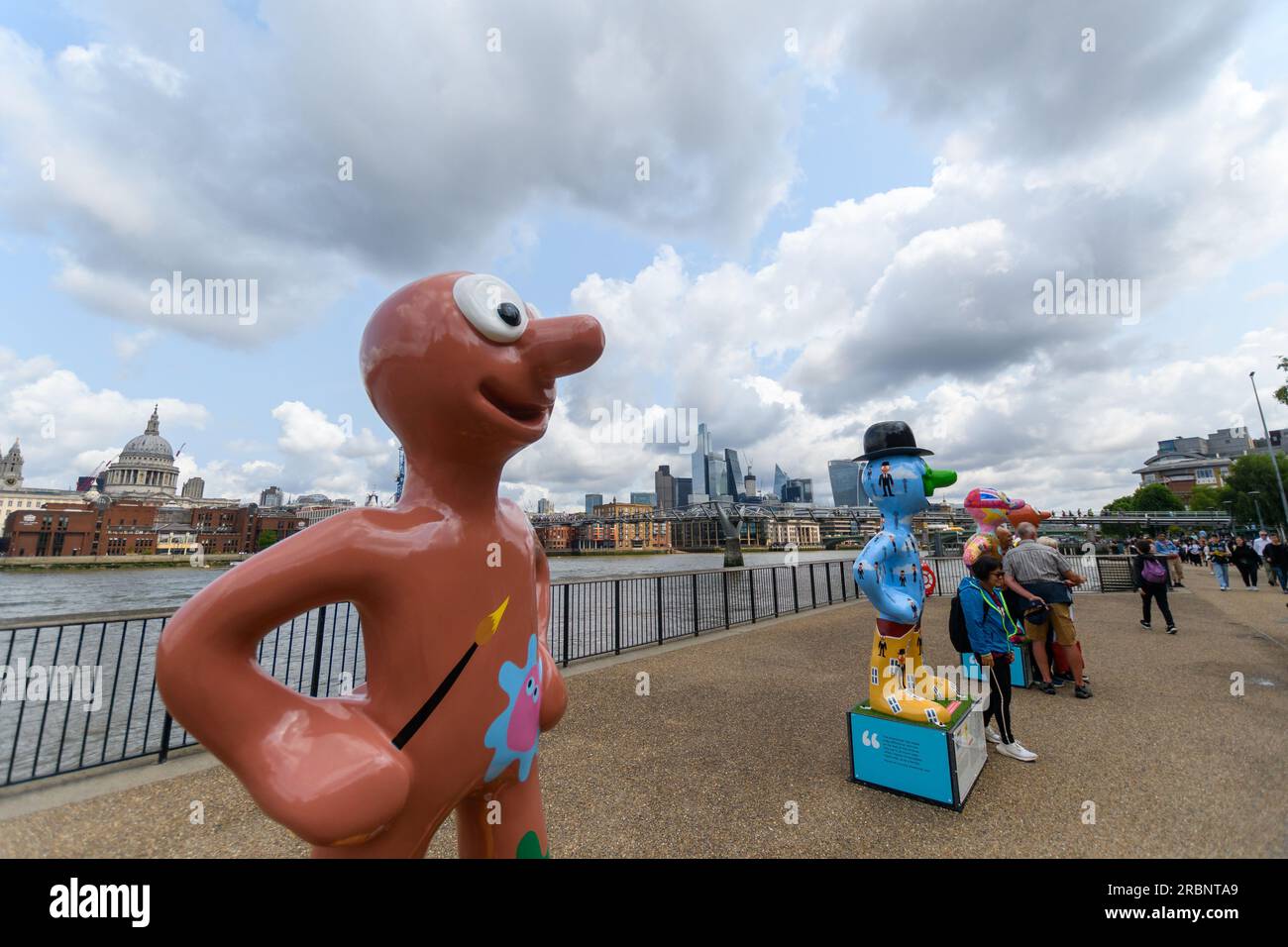 London, UK, 9th July 2023, Morph's adventures around London, there are ...