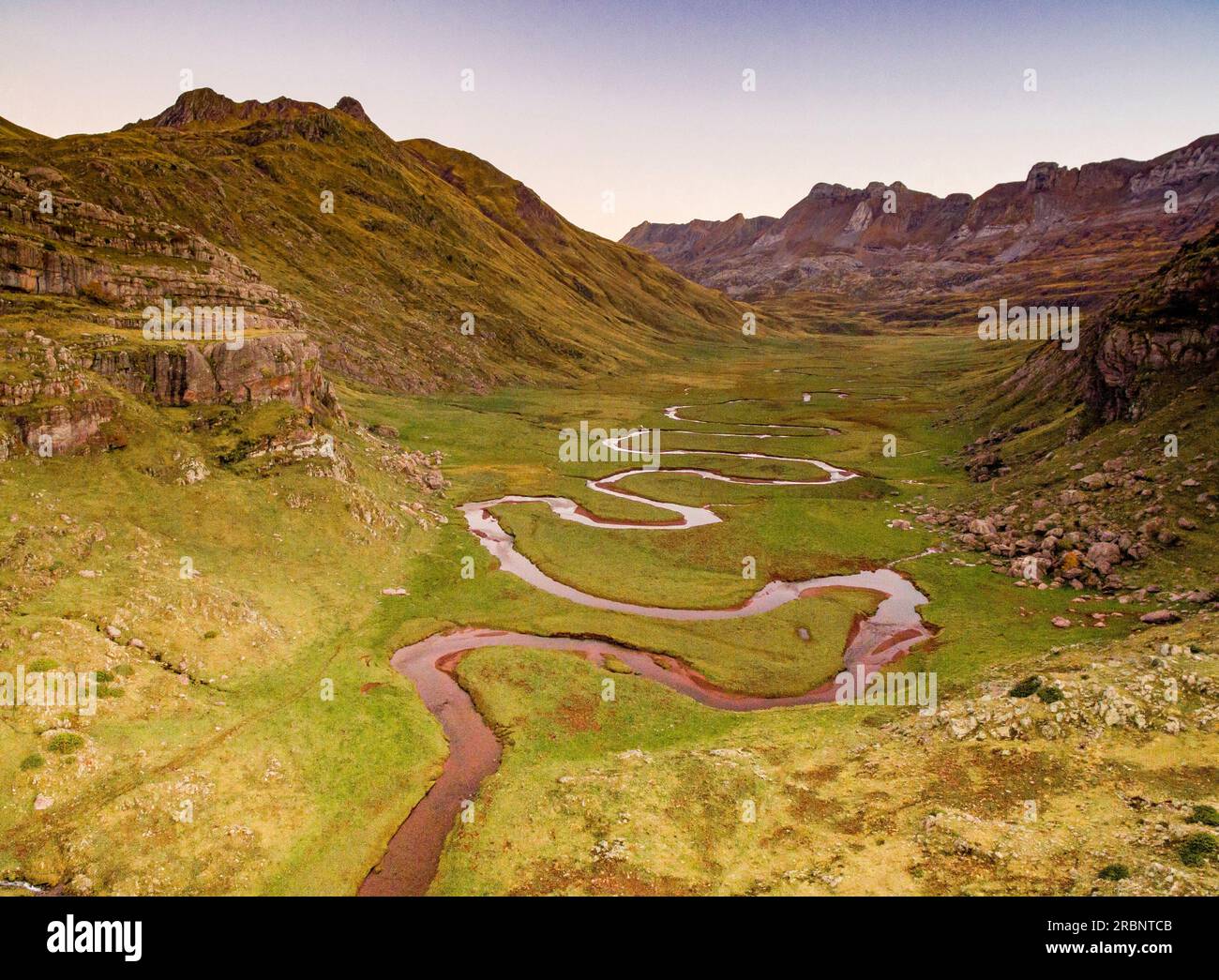 Aragón Subordán river, Aguas Tuertas, Guarrinza, Municipality of Anso ...
