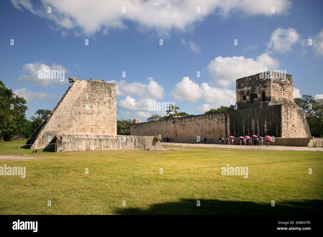 Ball game arena "Gran Juego de Pelota" in the ruined city of Chichén ...