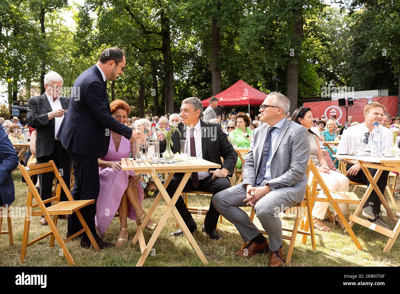 Kortrijk, Belgium. 10th July, 2023. Vice prime minister Vincent Van ...