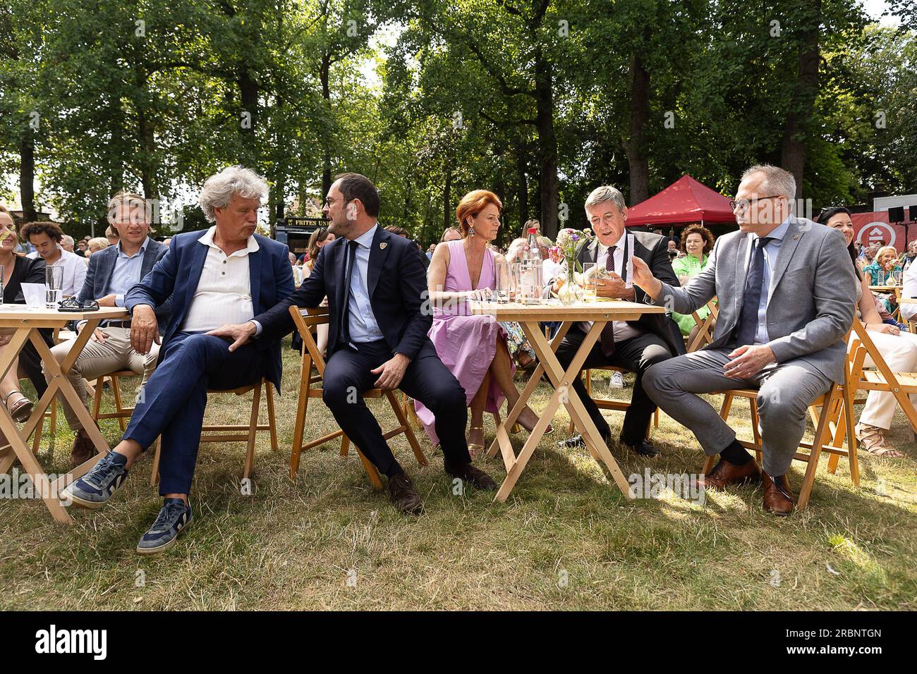Kortrijk, Belgium. 10th July, 2023. Vice prime minister Vincent Van ...