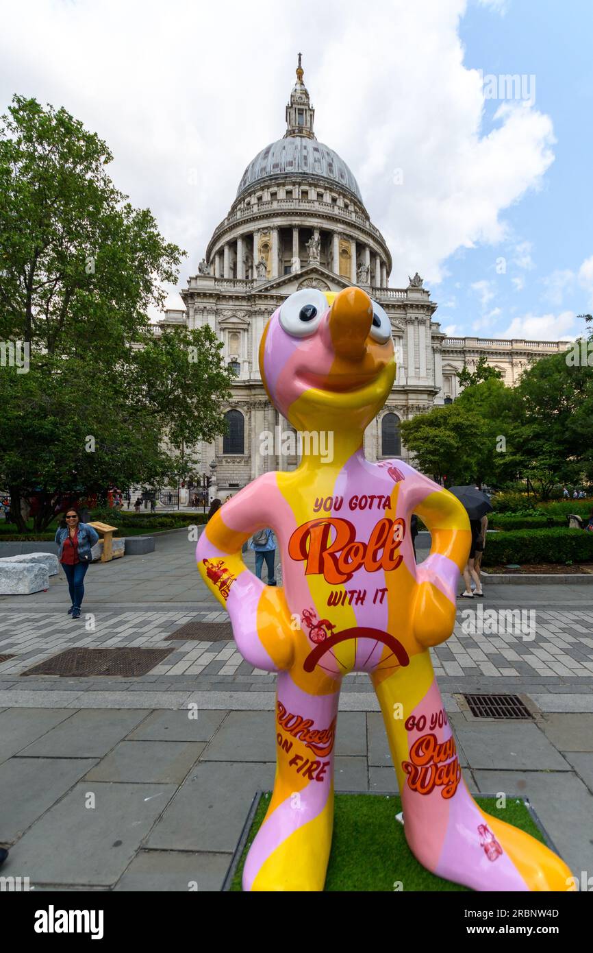 London, UK, 9th July 2023, Morph's adventures around London, there are ...