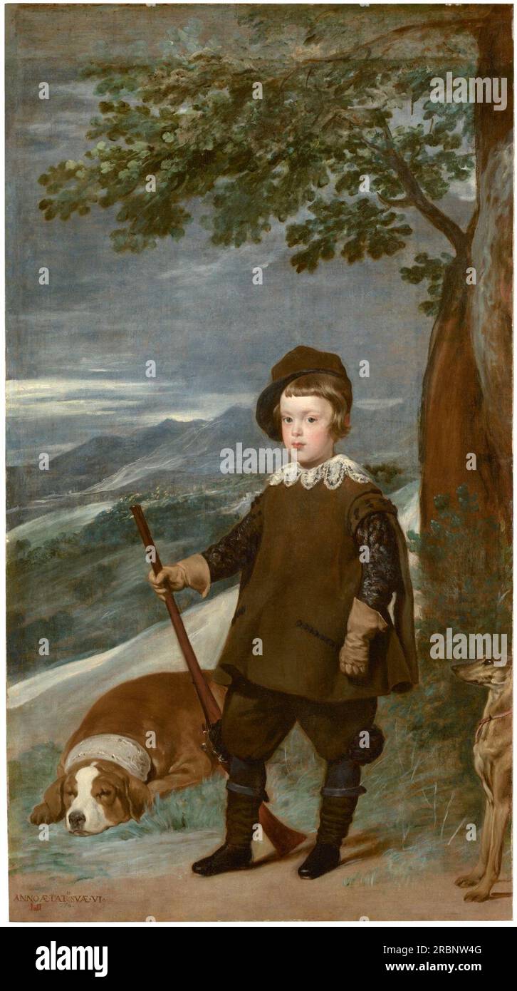 Prince Balthasar Carlos dressed as a Hunter 1636 by Diego Velazquez ...