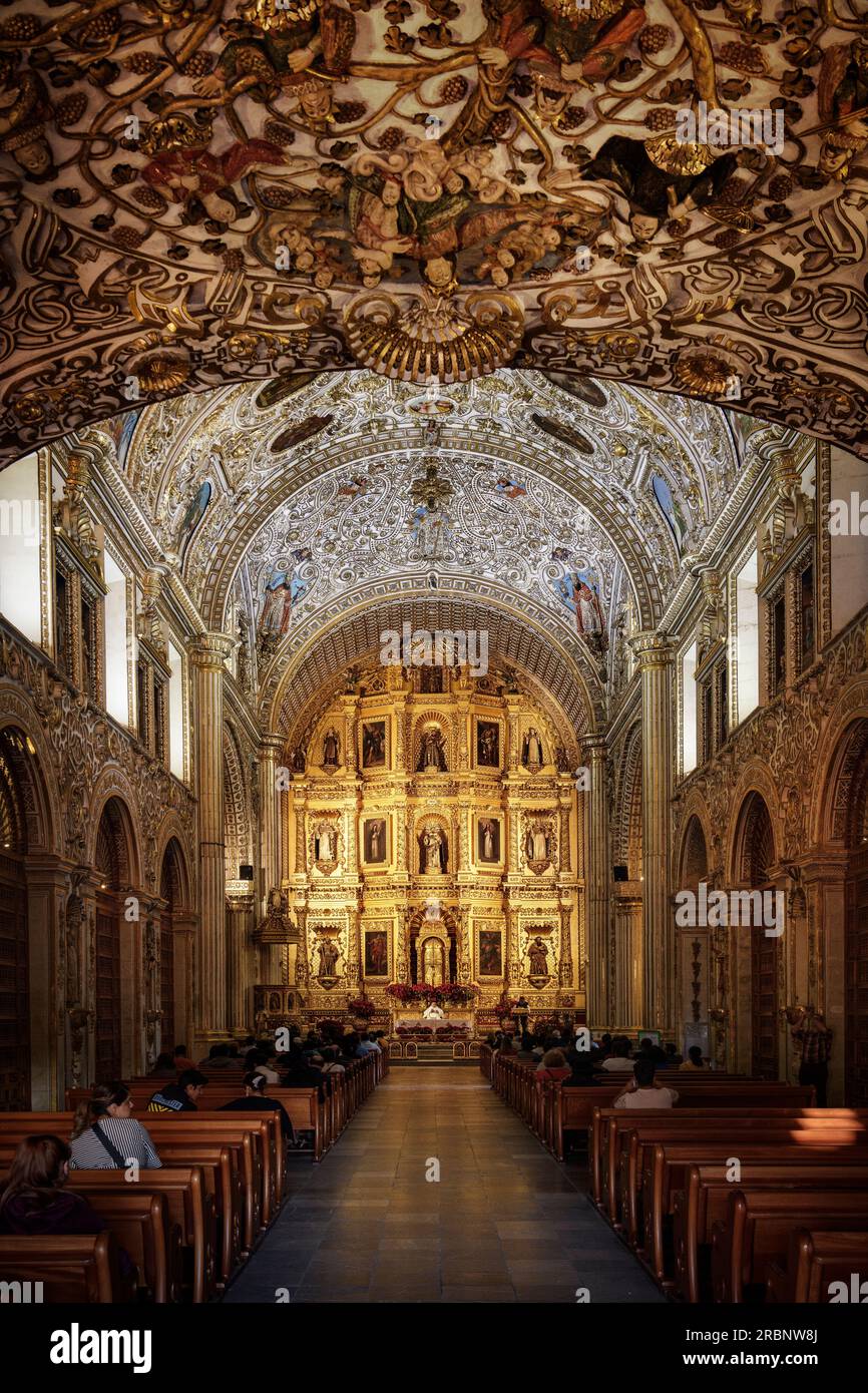 magnificent interior of the Basilica de Nuestra Señora de la Soledad ...