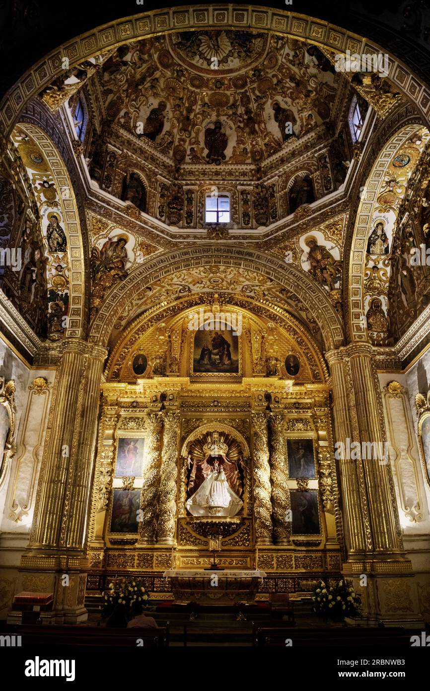 magnificent interior of the Church of Santo Domingo de Guzmán (Templo ...