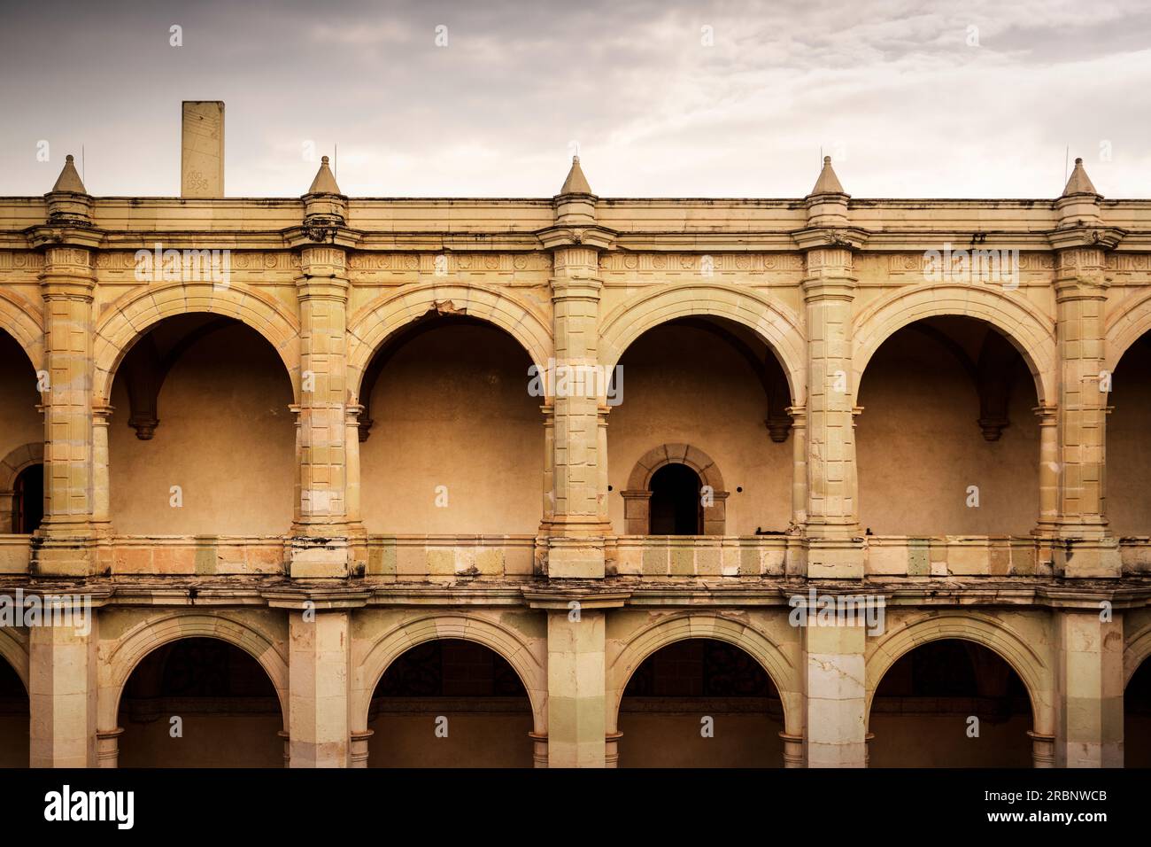 Courtyard with semicircular arches of the former Convent of Santo ...