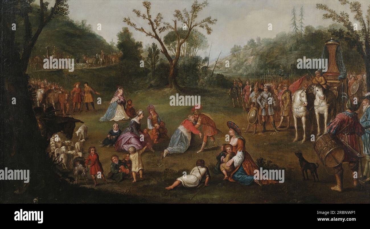 The meeting between Alexander the Great with the family of Darius III ...