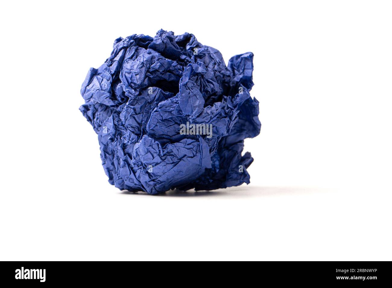 Crumpled purple paper isolated on white background. Copy space Stock ...