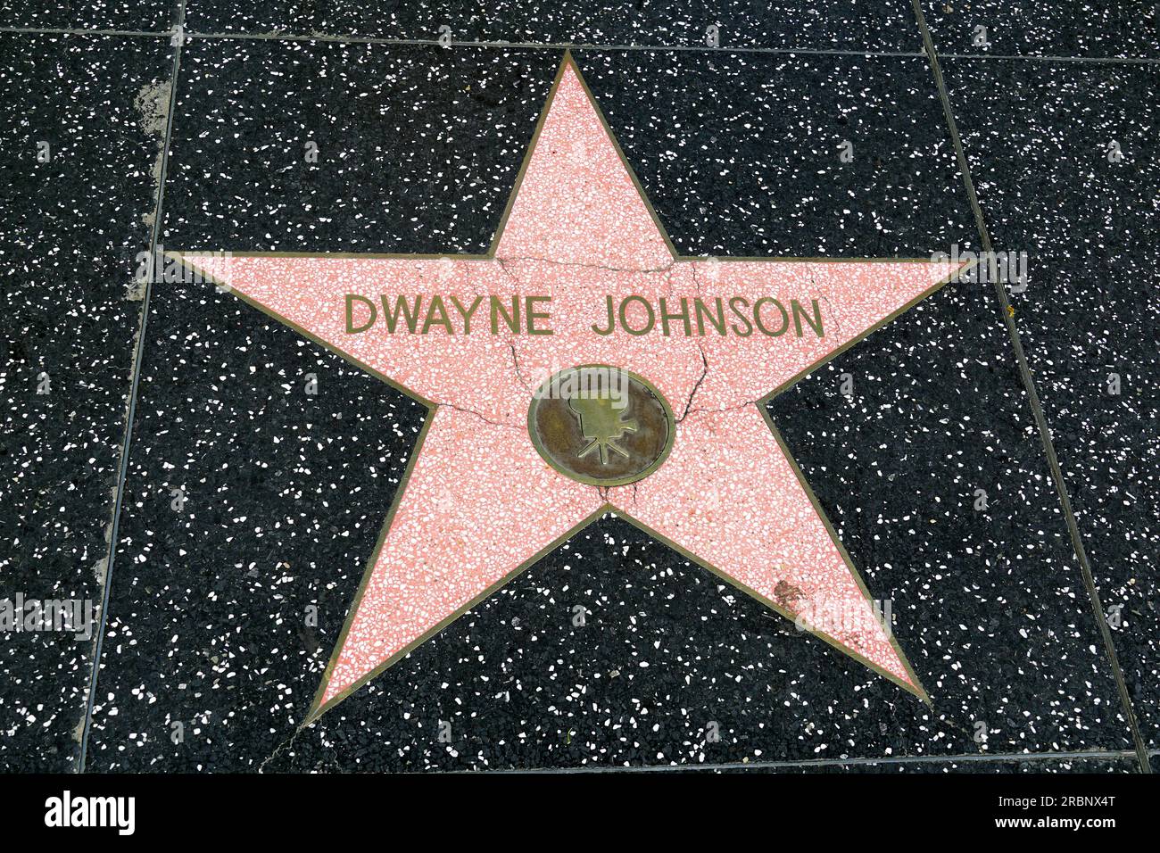 Dwayne Johnson's star, Hollywood Walk of Fame, Hollywood Boulevard ...
