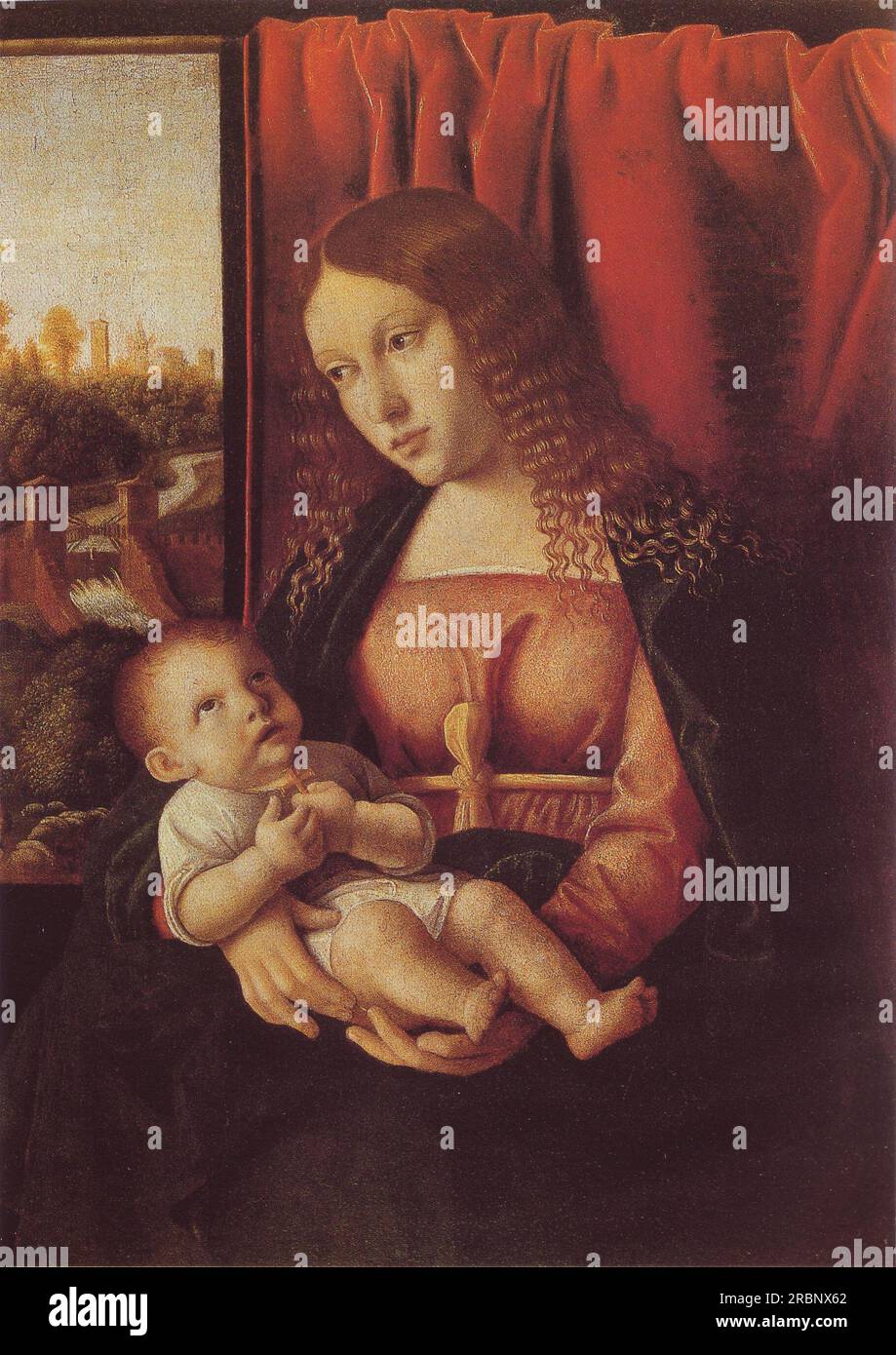 Madonna Con Il Bambino by Bartolomeo Veneto Stock Photo - Alamy