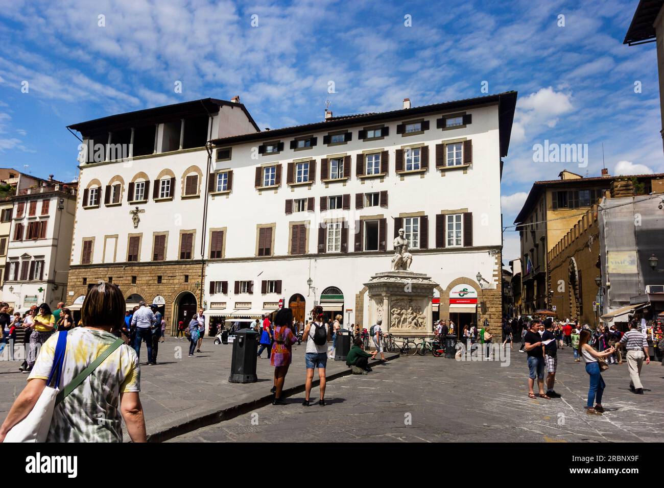 Florence, Italy - May 09, 2023 Giovanni delle Banda Nere monument, a ...