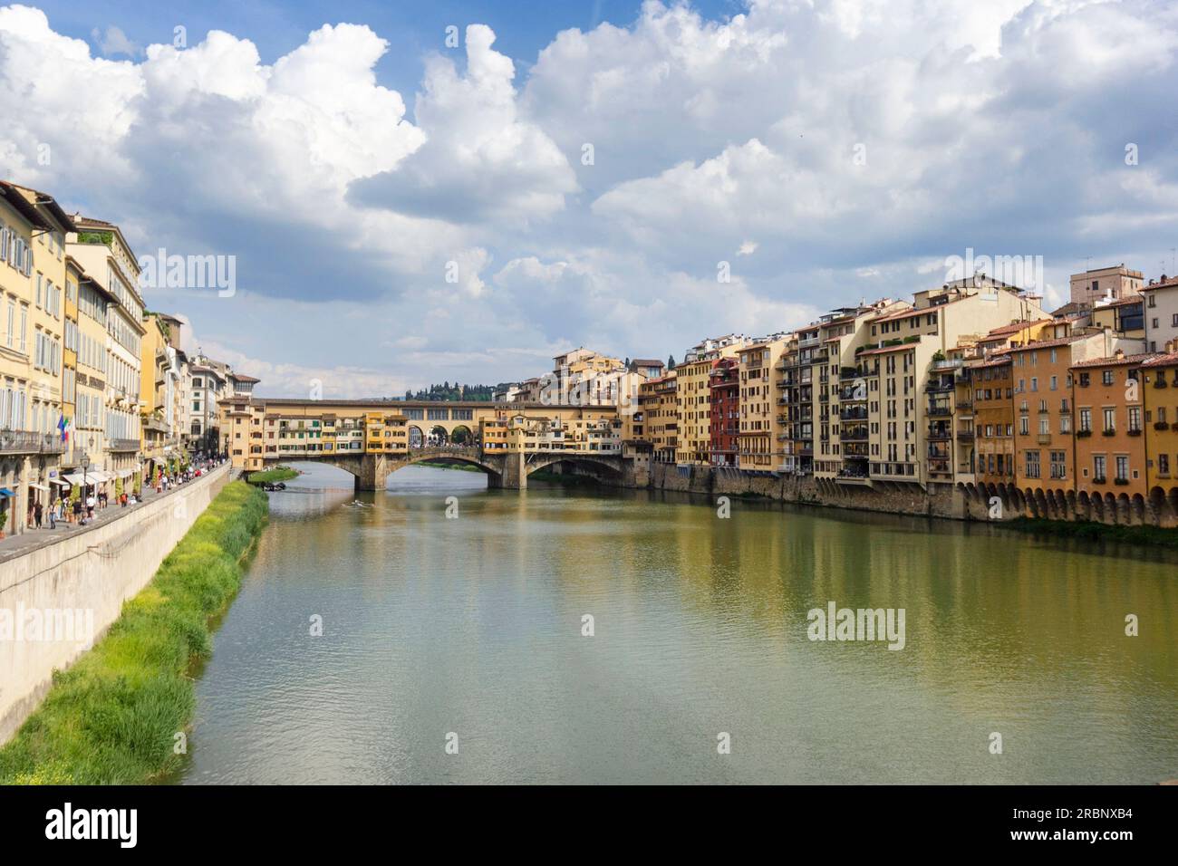 Florence Water River Bridge Water Reflections Of Buildings In River
