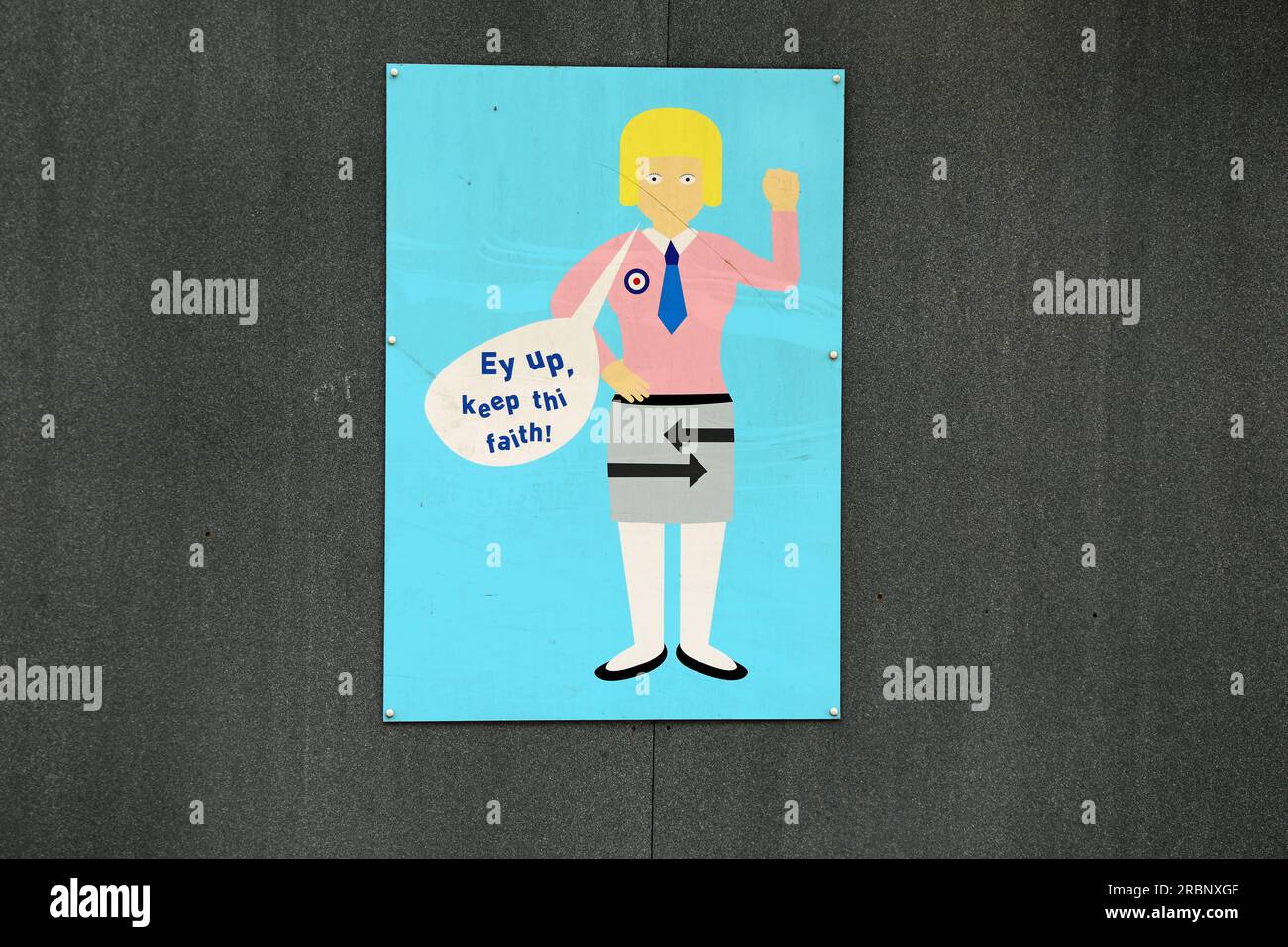 Street art by April Powell in Wigan Stock Photo - Alamy