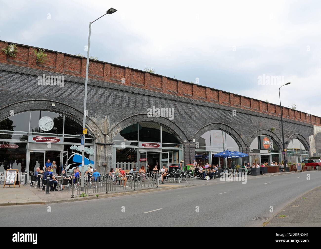 Wigan Central Real Ale and Cider Bar Stock Photo - Alamy