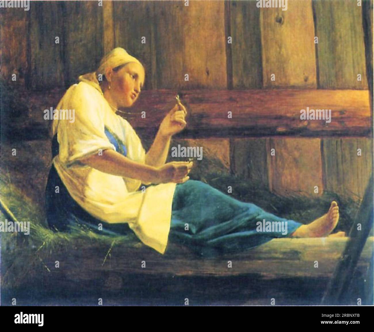 The girl in the hayloft hi-res stock photography and images - Alamy