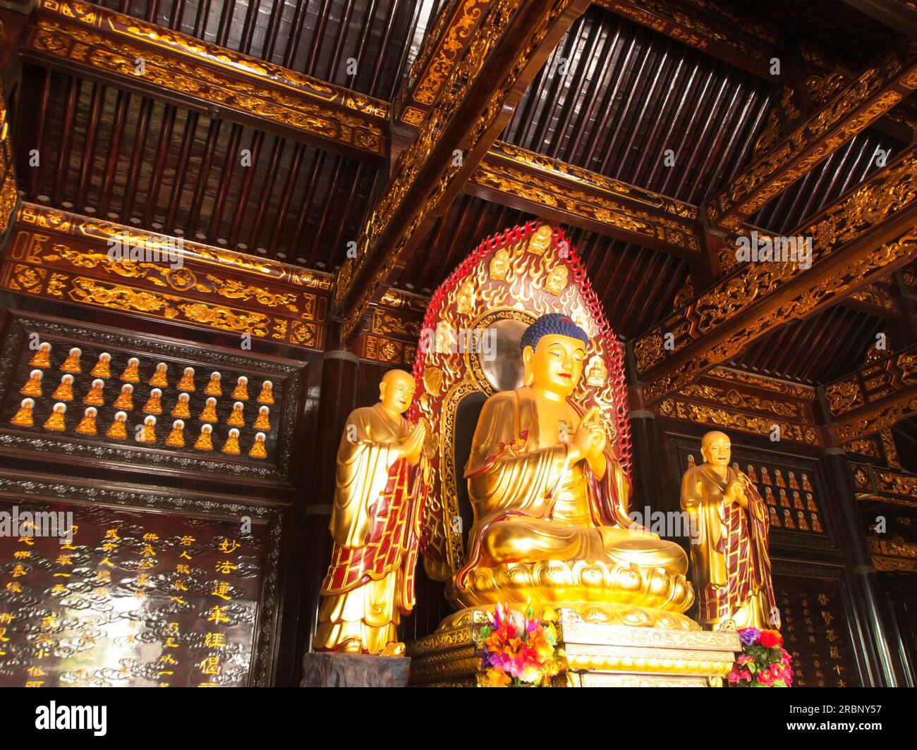 Buddhist temple, Xi'an, China Stock Photo - Alamy