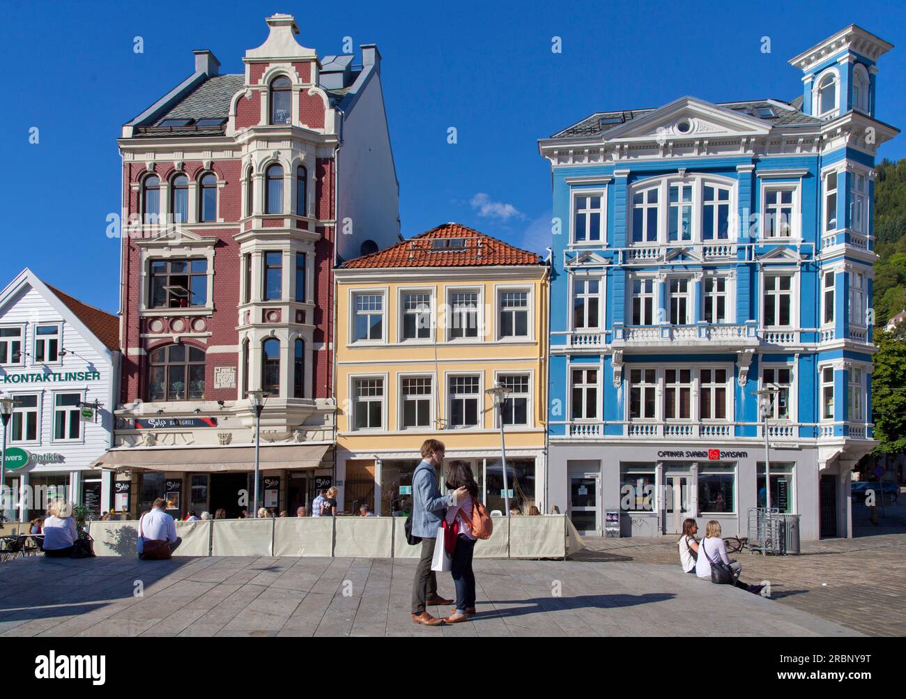 City center of Bergen, Norway Stock Photo - Alamy